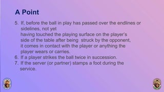 Table Tennis- individual and dual sports | PPTX