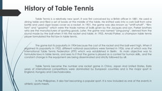 Individual and Dual Sports for College Students. | PPTX