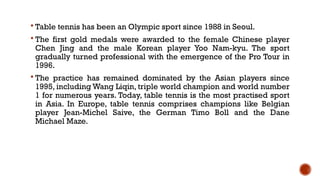 Table Tennis History and Equipment 1.pptx