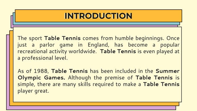 Table Tennis - Basic Fundamental Skills PowerPoint Presentation | PPTX ...