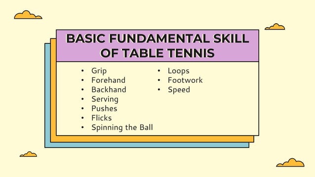 Table Tennis - Basic Fundamental Skills PowerPoint Presentation | PPTX ...