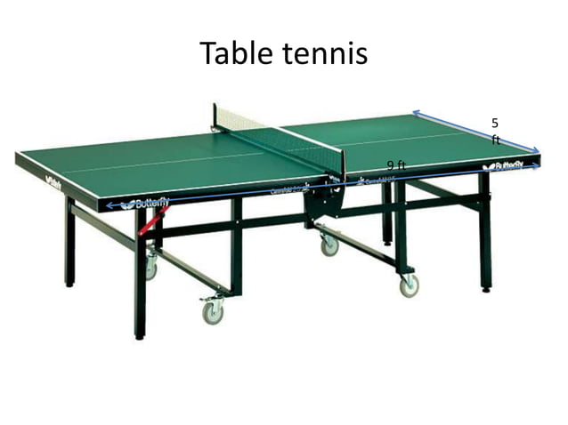 Table tennis vs tennis courts | PPT