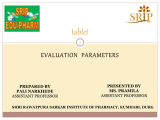 Tablet evaluation | PPTX