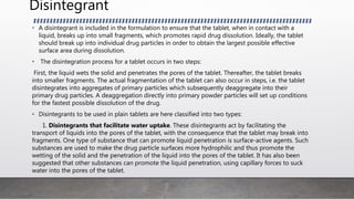 Tablet excipients | PPTX