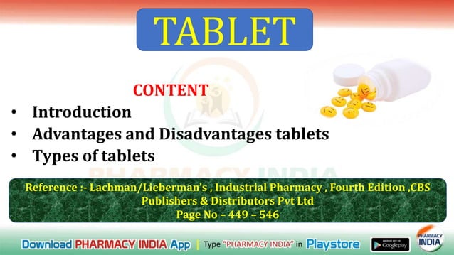 TABLET | TYPES OF TABLETS | ADVANTAGES | DISADVANTAGES | PPTX