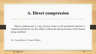 Tablet granulation tech | PPTX | Skin Care | Beauty