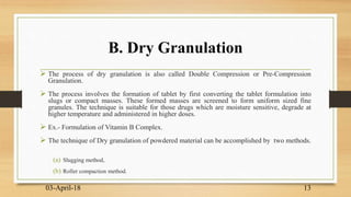 Tablet granulation tech | PPTX | Skin Care | Beauty