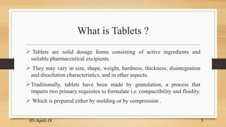 Tablet granulation tech | PPTX | Skin Care | Beauty