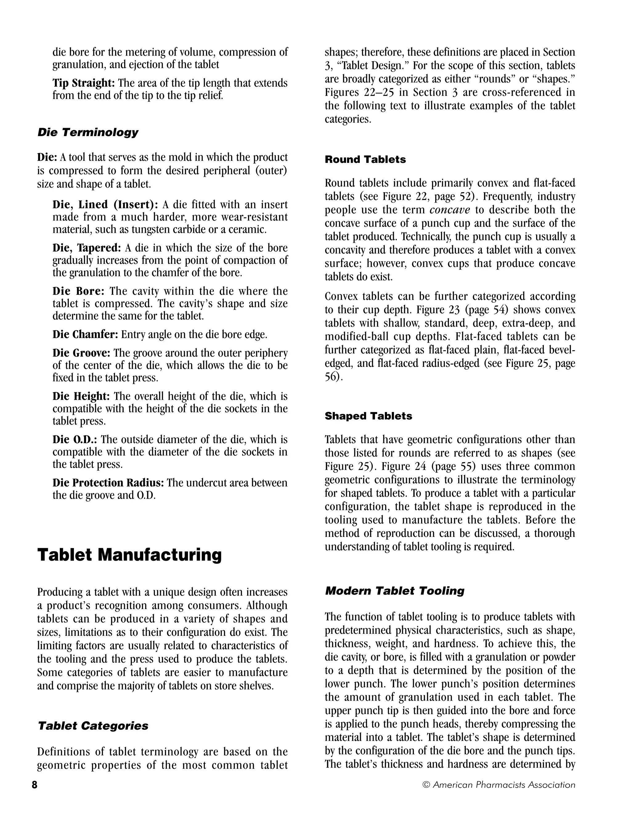Tableting specifications manual | PDF