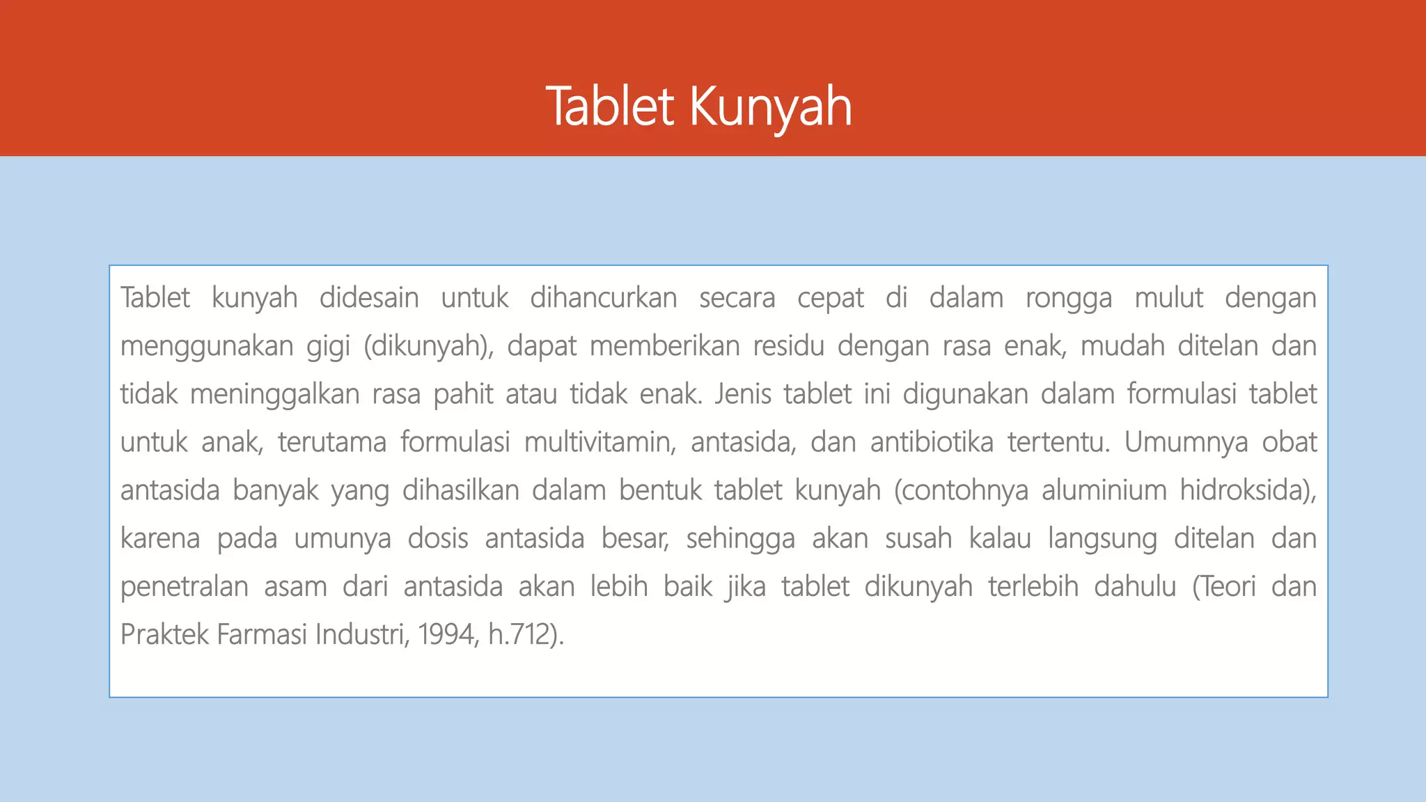 Tablet kunyah | PPTX