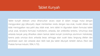 Tablet kunyah | PPTX