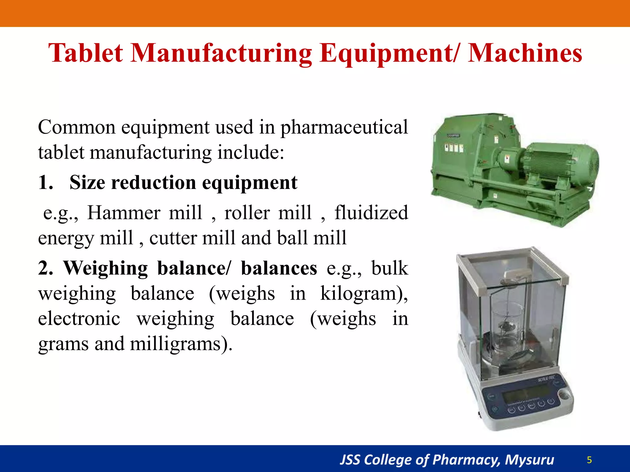 Tablet manufacturing process | PPTX