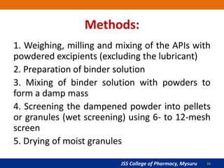 Tablet manufacturing process | PPTX
