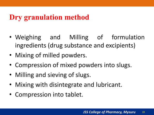 Tablet manufacturing process | PPTX | Pharmaceutical Industry | Industries