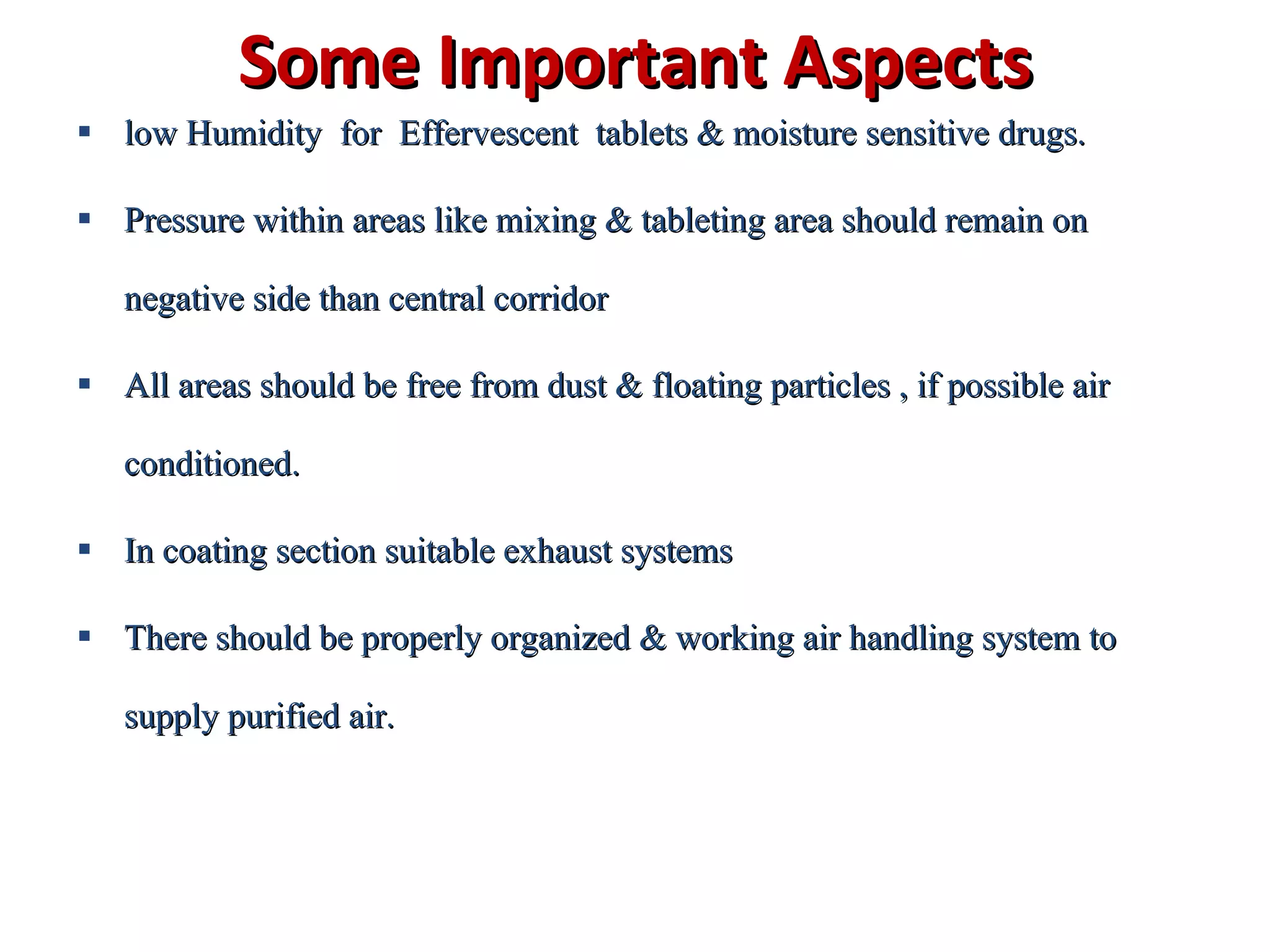 Layout of Tablet Manufacturing Section | PPT