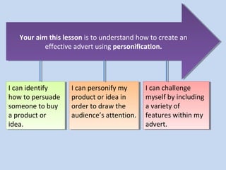 Personification in Adverts | PPT