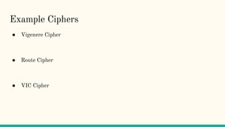 Tabletop cryptography | PPT