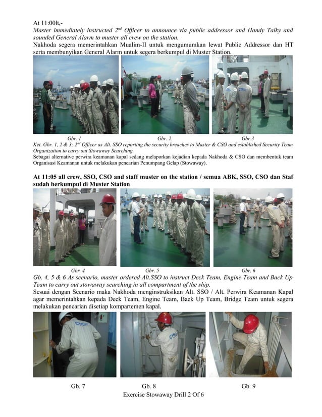 Table Top Drill Stowaway Scenario May 24, 2010 | DOC | Logistics | Business