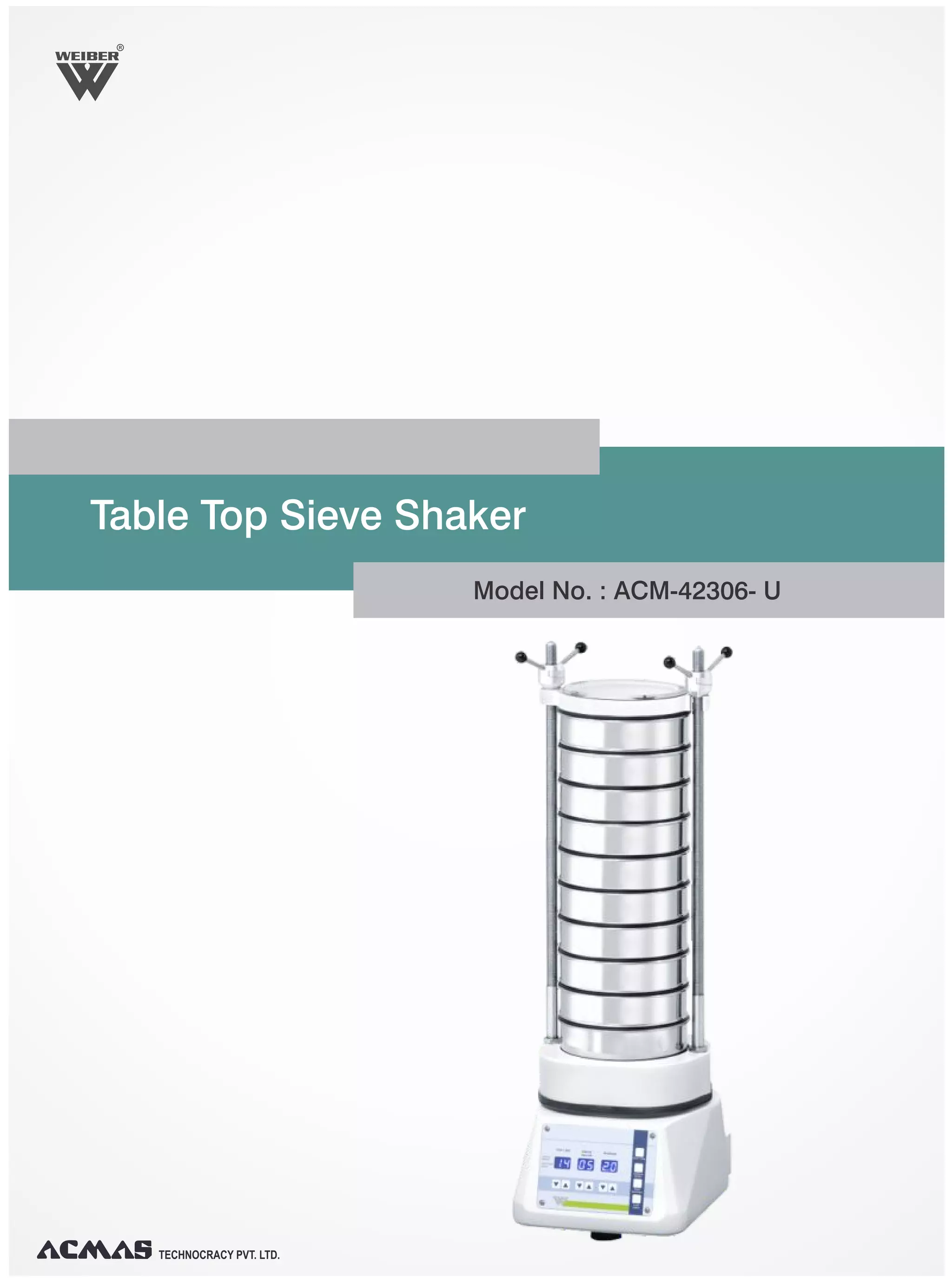 Table top sieve shaker | PDF