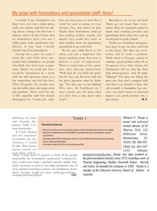 Tablet Press Operation - Weight Hardness | PPTX | Automotive