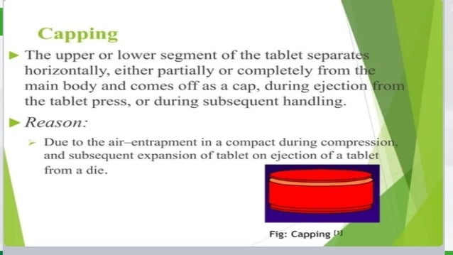 Tablet problems different defects capping pptx | PPT