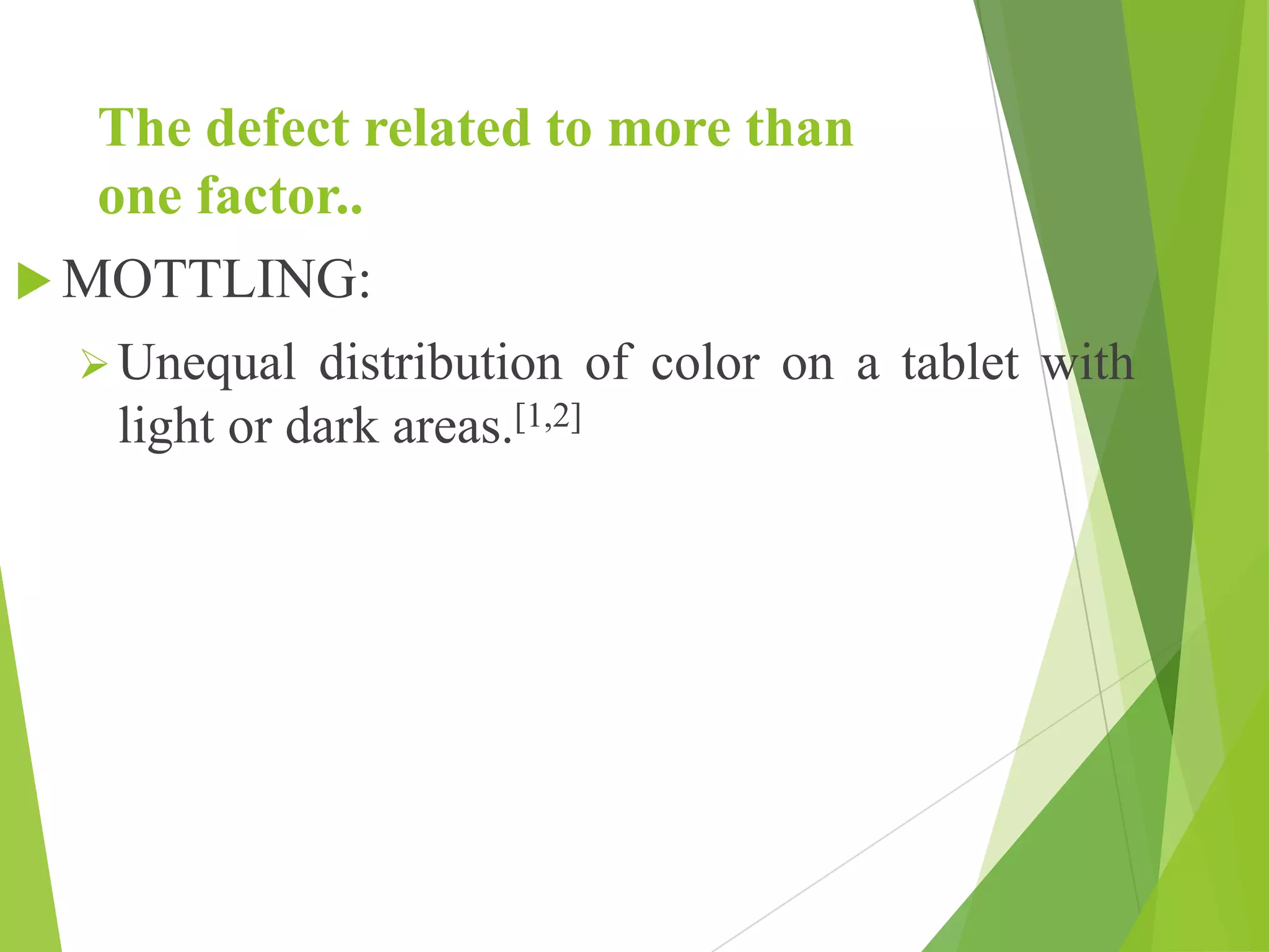 Tablet processing problems | PPTX