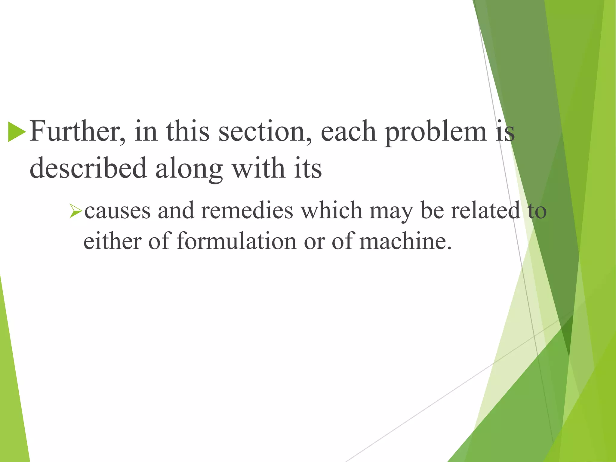 Tablet processing problems | PPTX