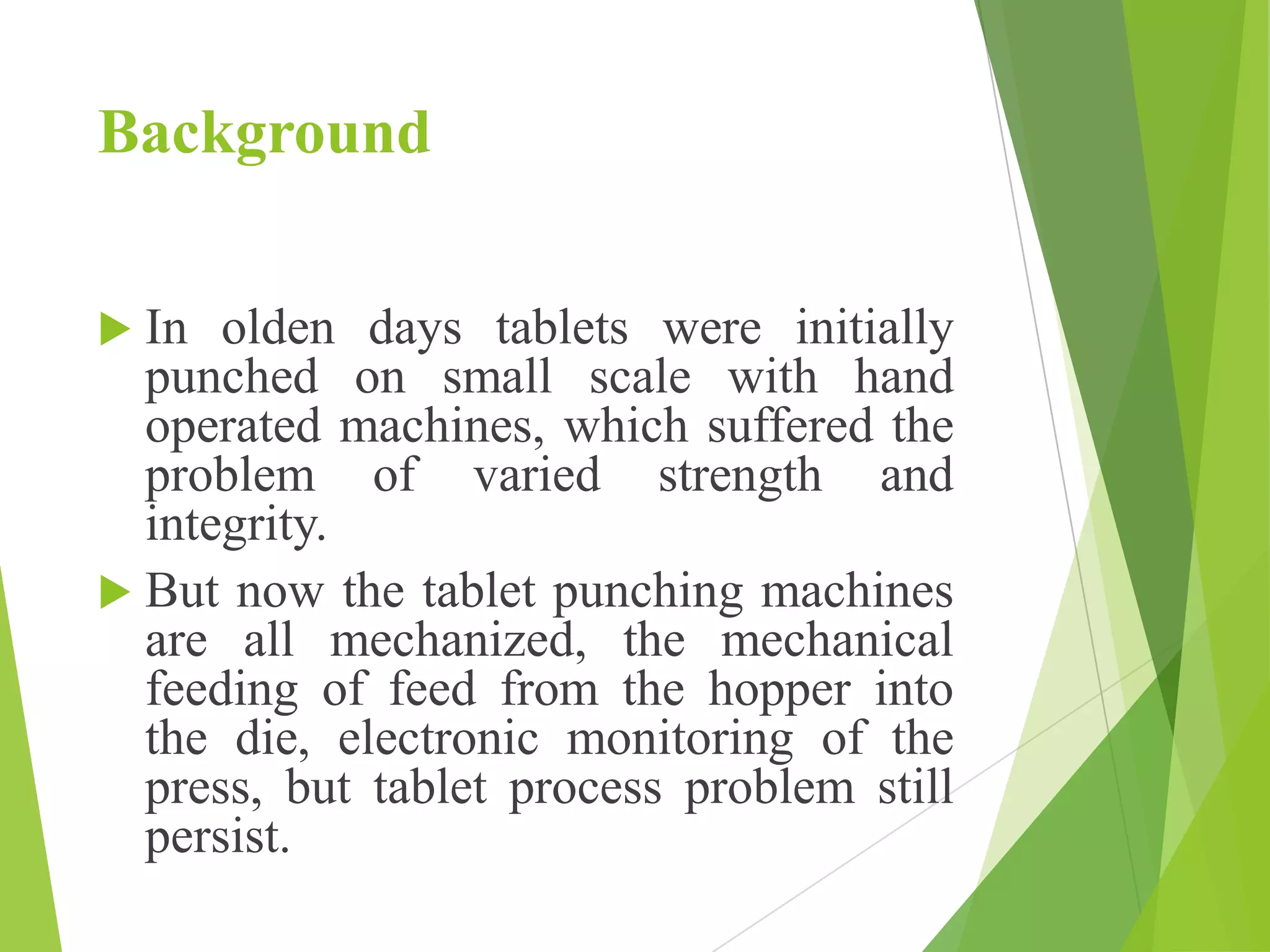 Tablet processing problems | PPTX