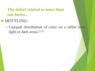 Tablet processing problems | PPTX
