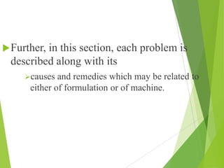 Tablet processing problems | PPTX