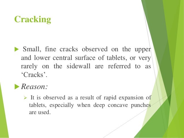 Tablet processing problems