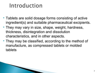 Tablet production process by ranjeet singh | PPT
