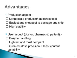 Tablet production process by ranjeet singh | PPT