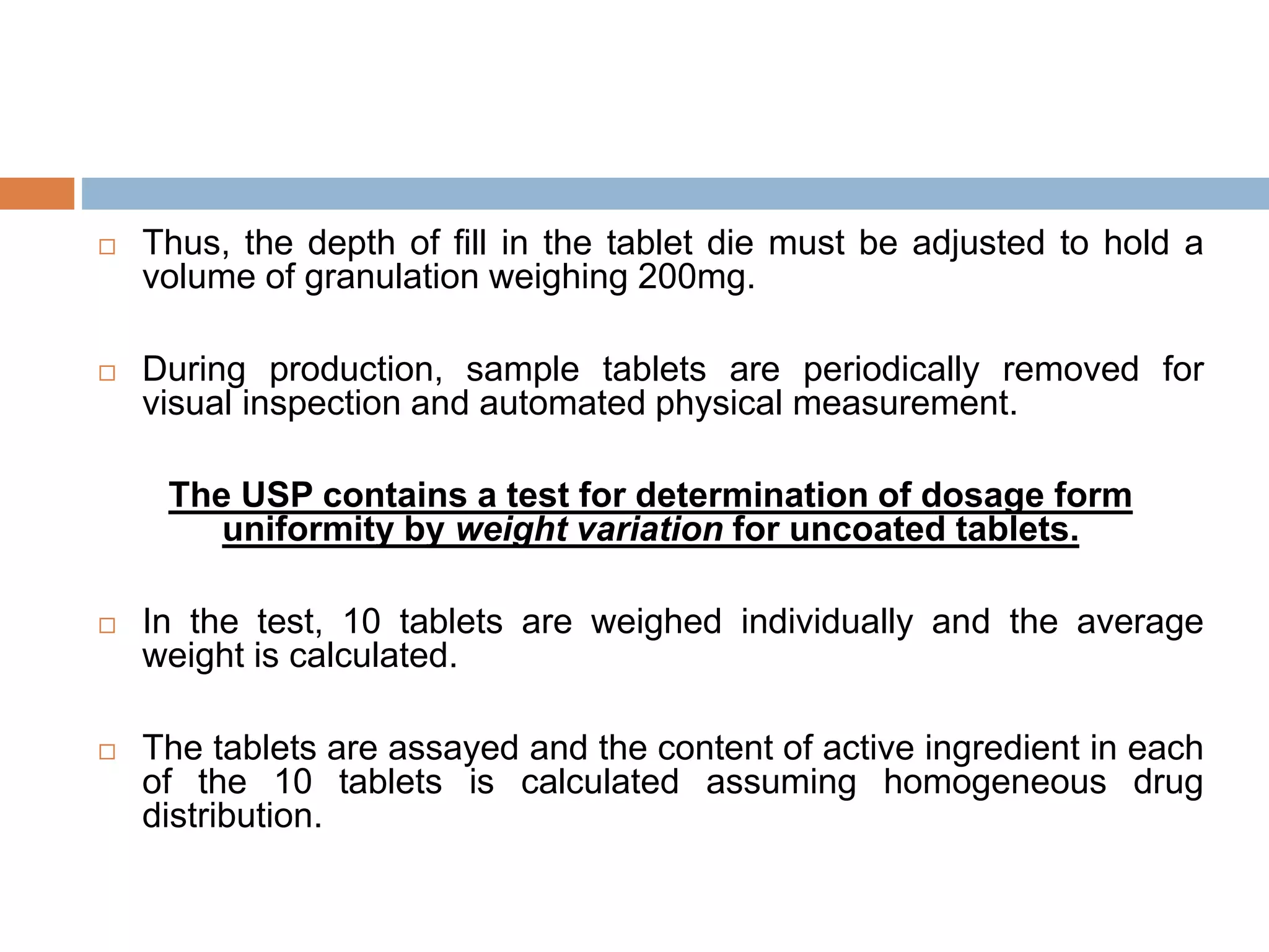 Tablets - Pharmaceutics | PPTX