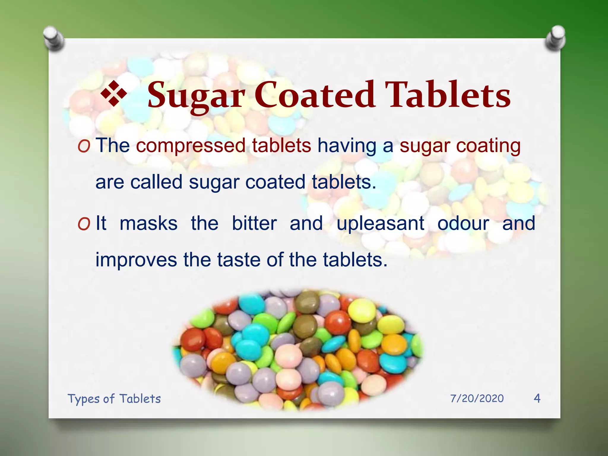 Tablets (Types of tablets) | PPTX