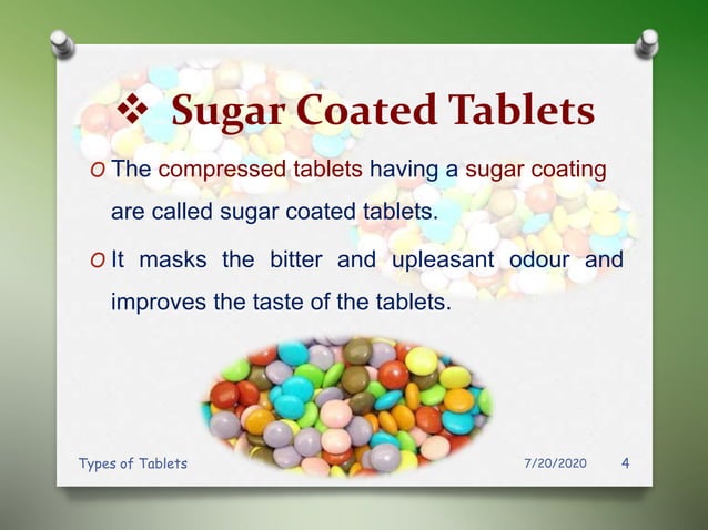 Tablets (Types of tablets) | PPTX