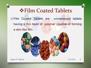 Tablets (Types of tablets) | PPTX