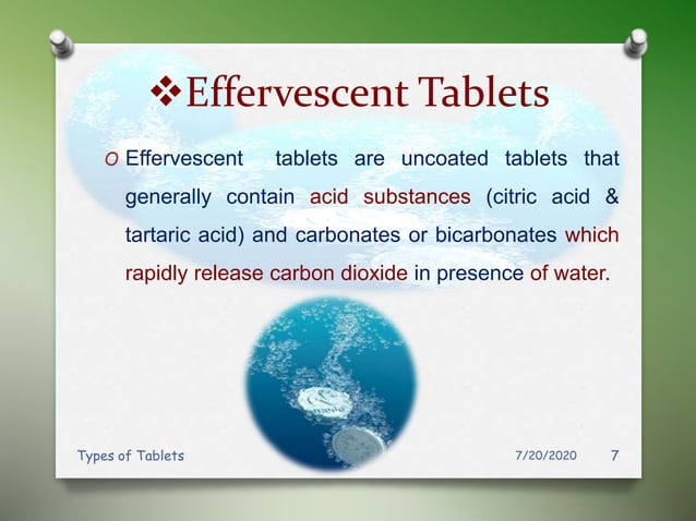 Tablets (Types of tablets) | PPTX