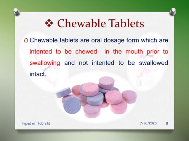 Tablets (Types of tablets) | PPTX