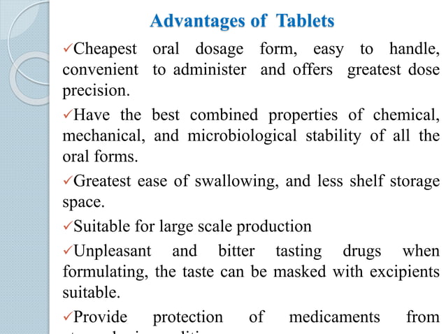 Tablets | PPTX | Digestive Disorders | Diseases and Conditions