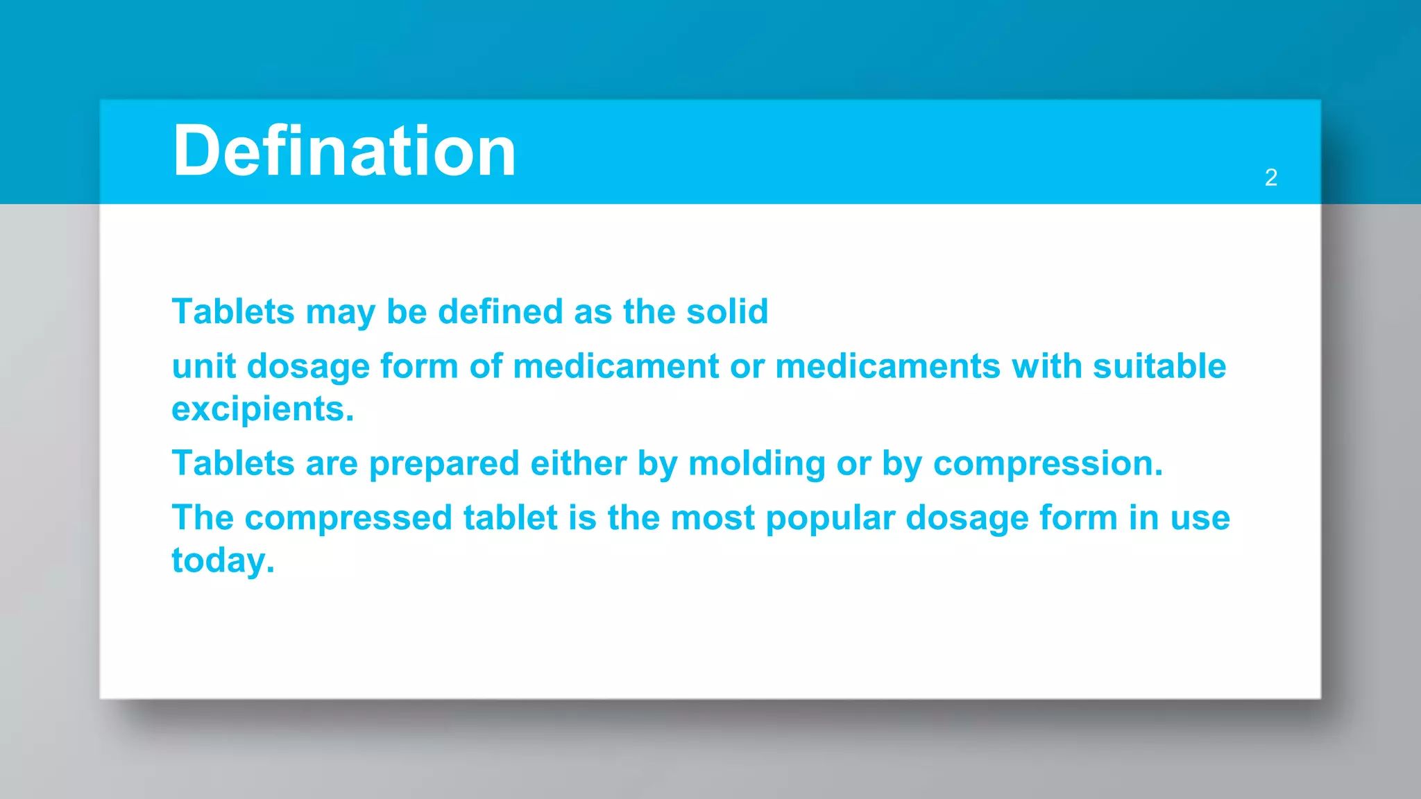 Tablets | PPTX
