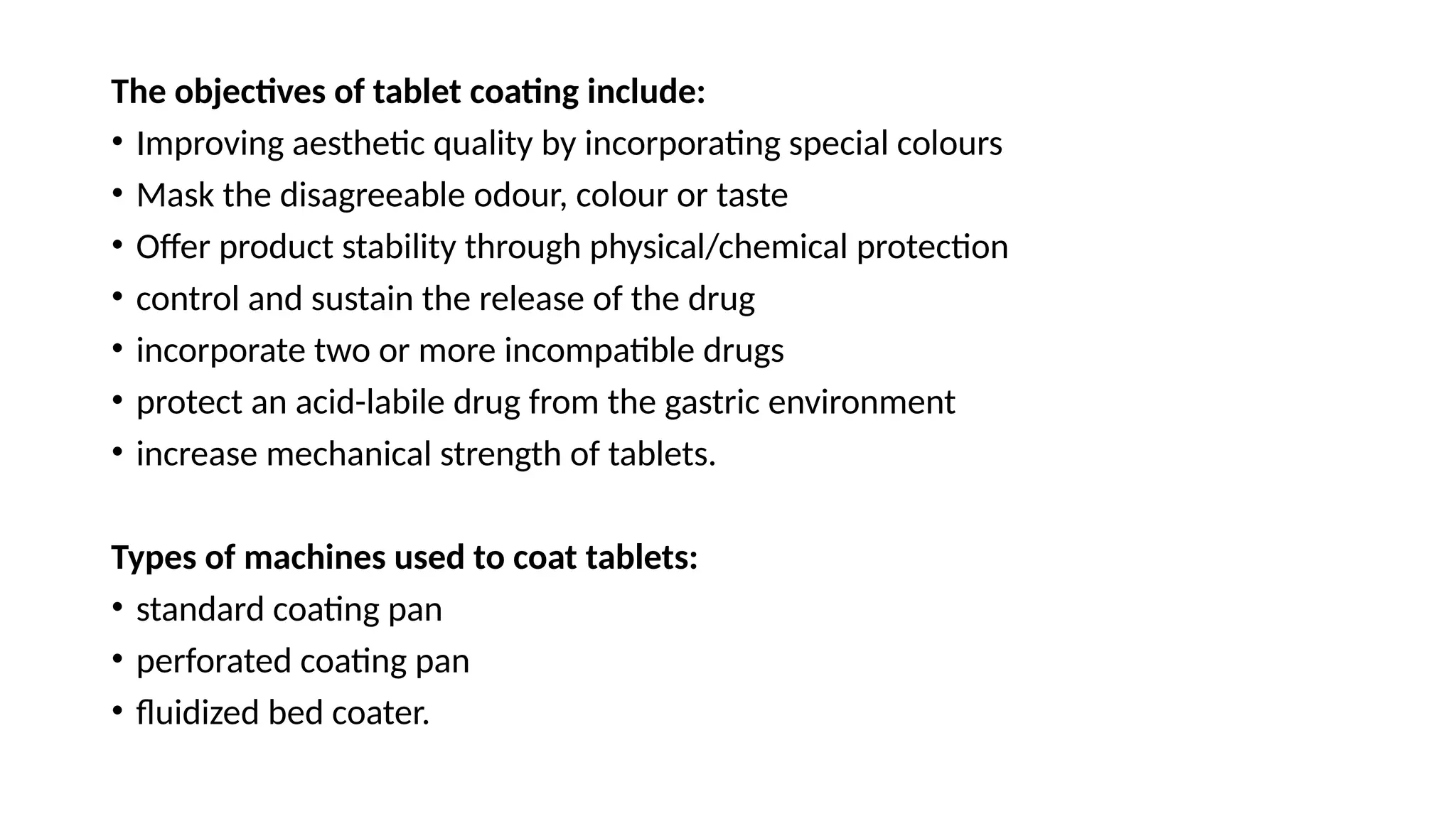 TABLETS- Coated & uncoated tablet, various modified release tablets | PPTX