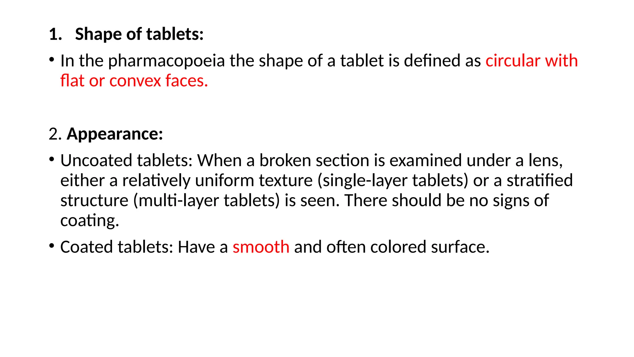 TABLETS- Coated & uncoated tablet, various modified release tablets | PPTX