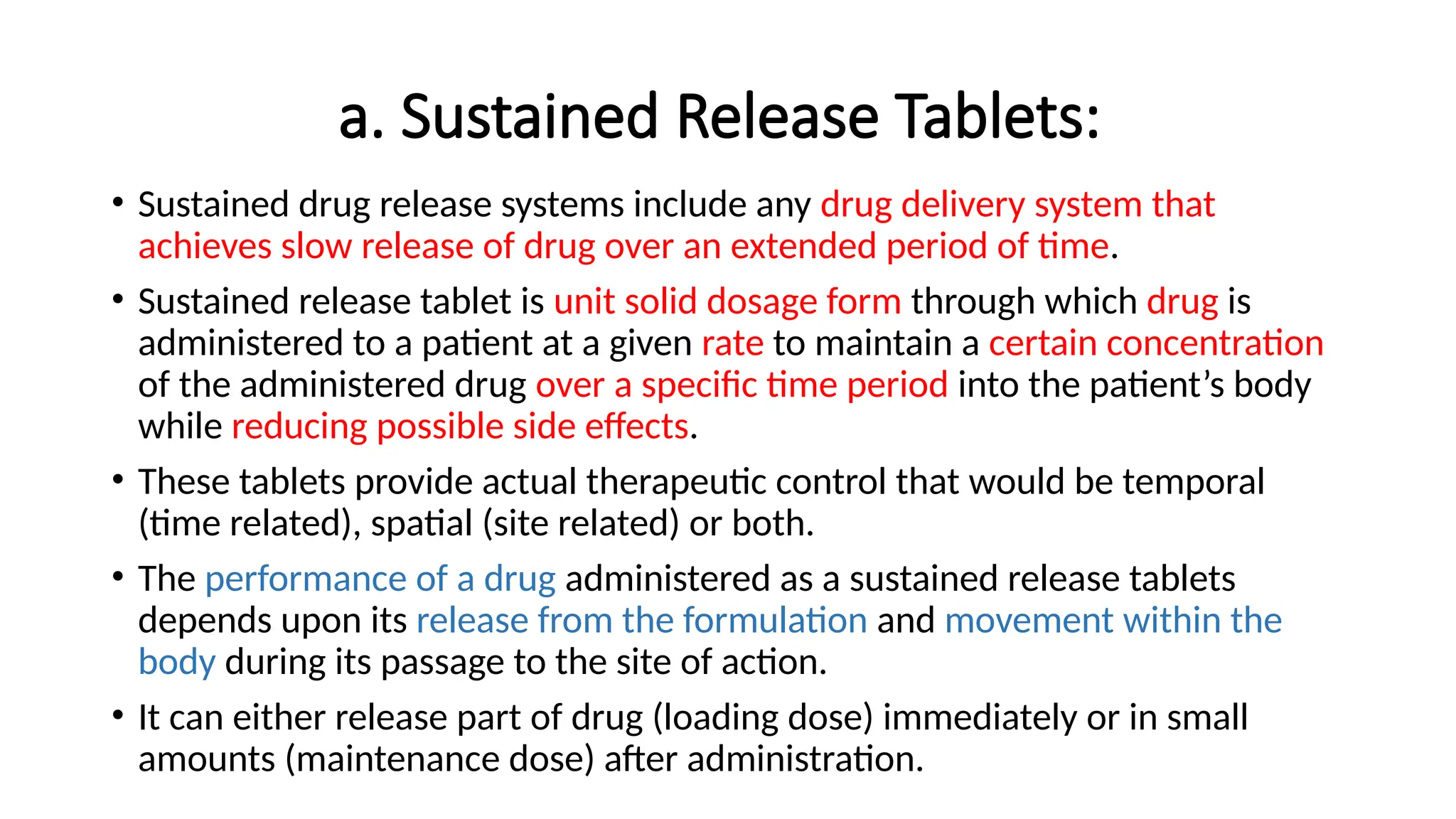 TABLETS- Coated & uncoated tablet, various modified release tablets | PPTX