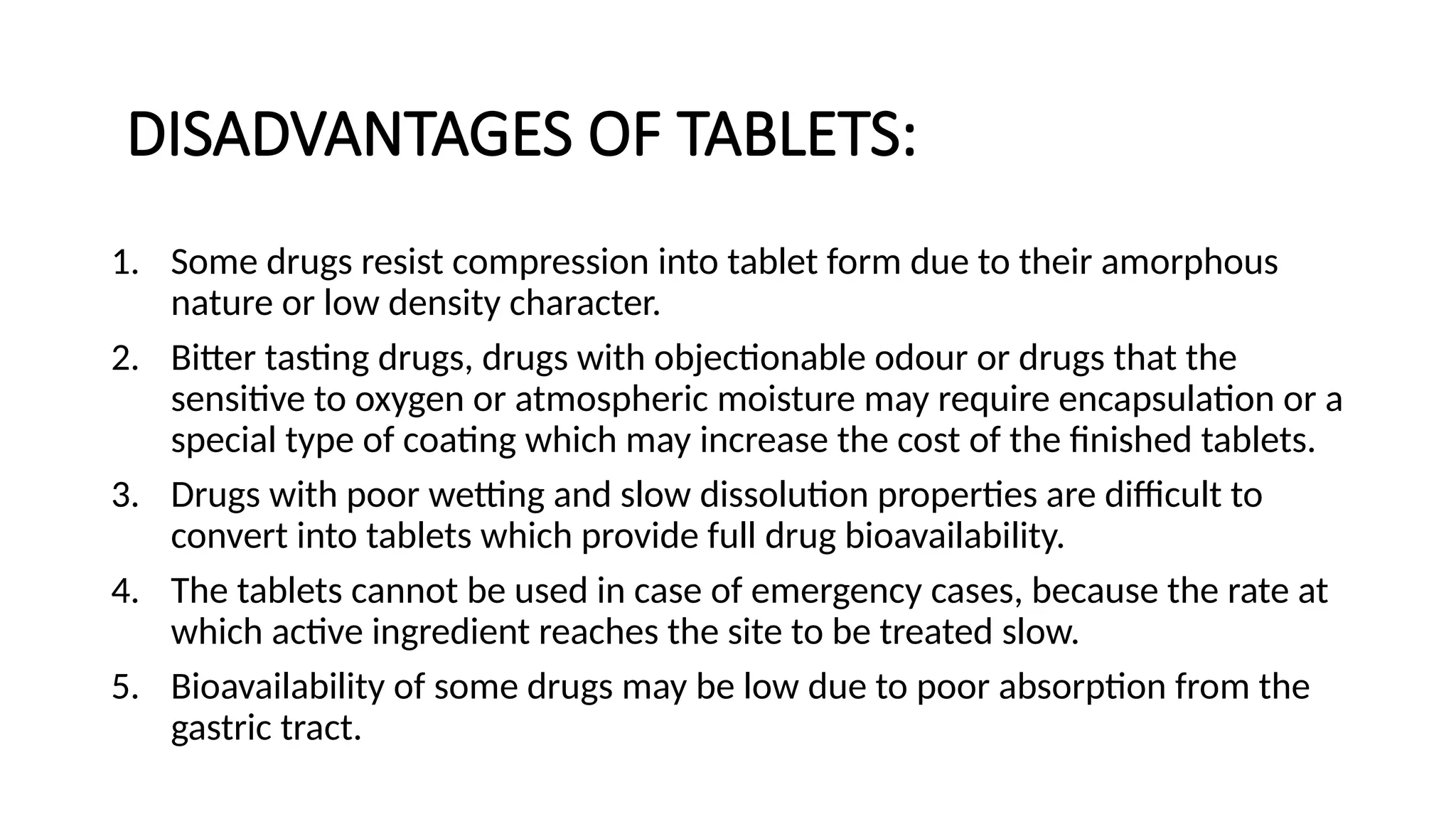 TABLETS- Coated & uncoated tablet, various modified release tablets | PPTX