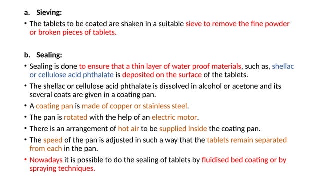 TABLETS- Coated & uncoated tablet, various modified release tablets | PPTX