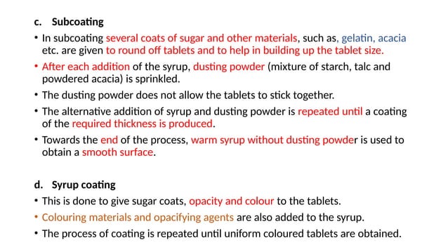 TABLETS- Coated & uncoated tablet, various modified release tablets | PPTX