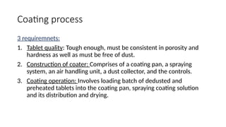 TABLETS- Coated & uncoated tablet, various modified release tablets | PPTX