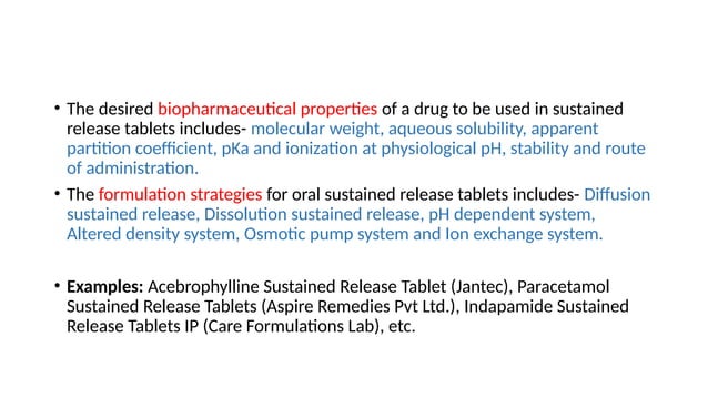 TABLETS- Coated & uncoated tablet, various modified release tablets | PPTX
