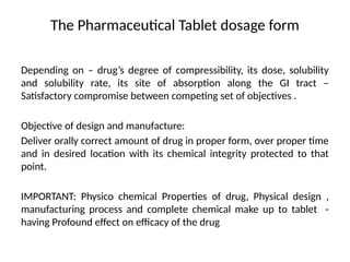TABLETS Dosage Form - Industrial Pharmacy.pptx